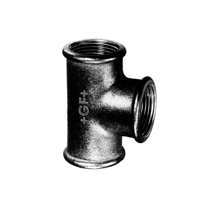 GEORG FISCHER - Té fonte mall. 130 noir 5X10 réf. 770130101 | Cedeo