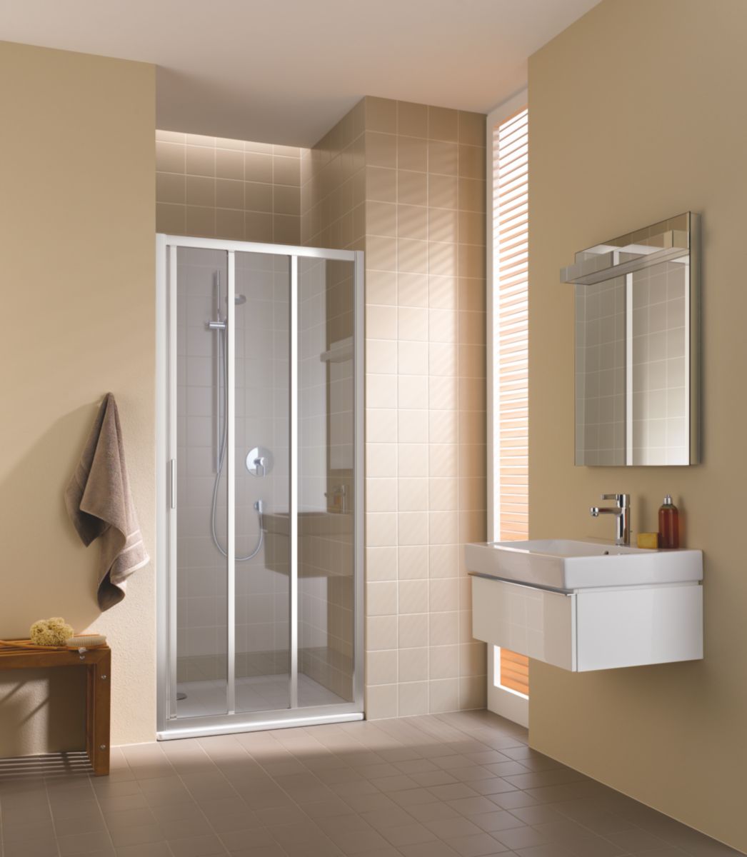 ROTH - Porte de douche coulissante 3 éléments CADA XS G3R 09020 VPK ...