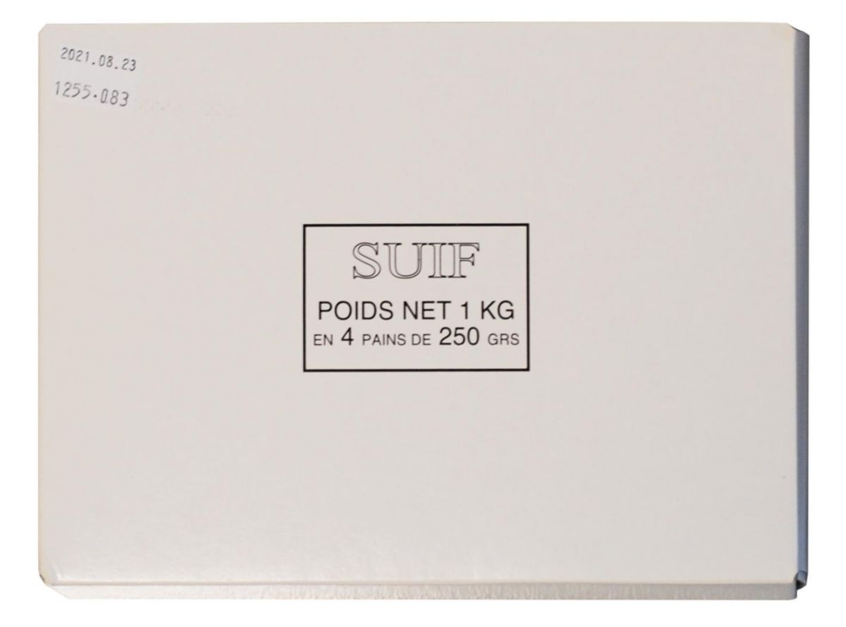 GEB - SUIF INDUSTRIEL paquet de 1kg (4 pains de 250g) réf. 819794 | Cedeo