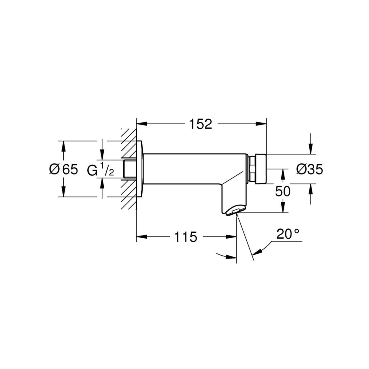 GROHE - Robinetterie temporisée de lavabo EUROECO Cosmopolitan S ...