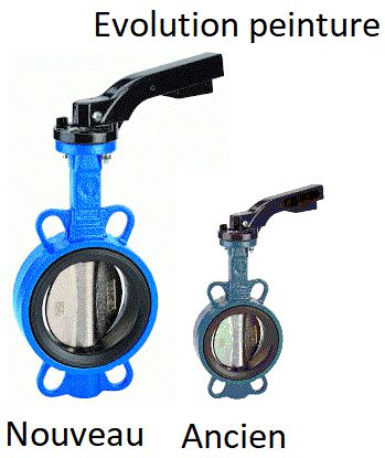 SFERACO - Vanne papillon fte AFA or. de centrage manchette EPDM DN 80 ...