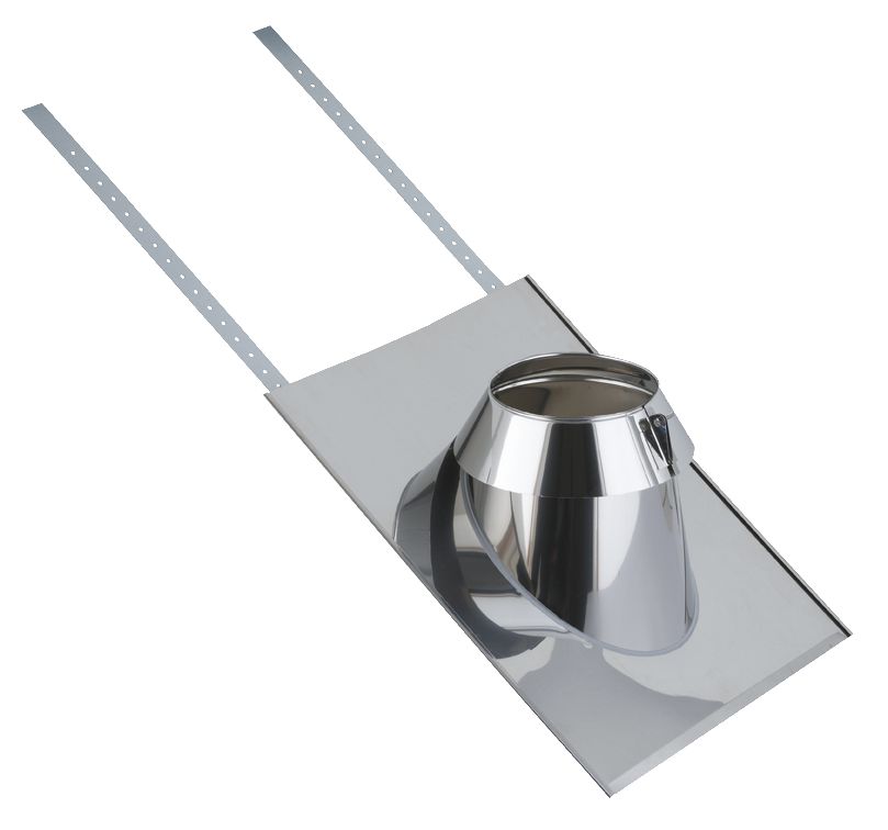 POUJOULAT - Solin pour toiture ardoise THERMINOX TI inox, pente 30 à 45 ...