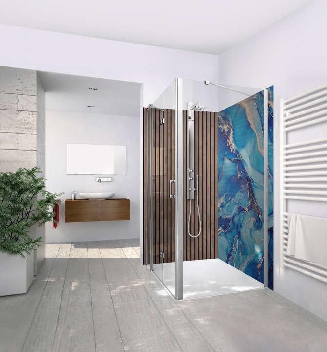 ROTH - Panneau mural VIPANEL Olympia Décor quartz bleu finition ...