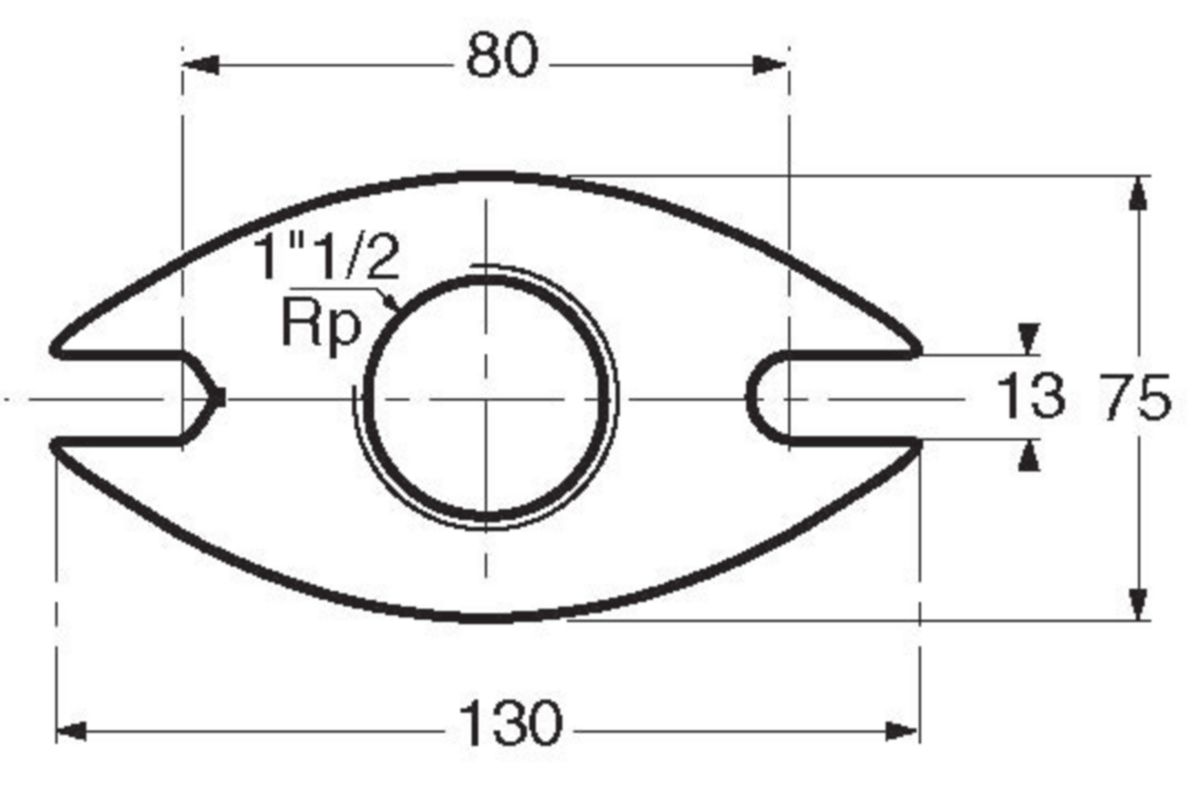GRUNDFOS - Bride ovale avec joint et boulon (la paire) KIT B1 réf ...