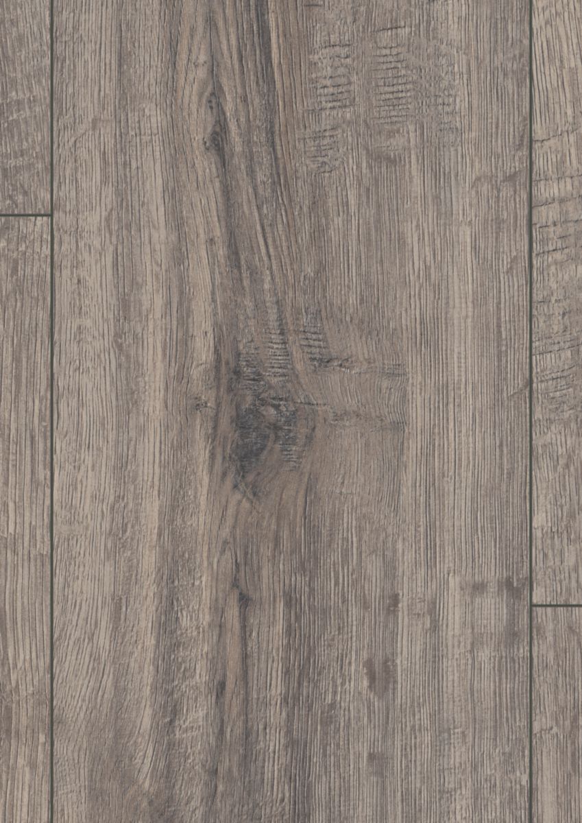 EGGER - Sol stratifié Large 4 chanfreins 8/32 Aqua+ EPL185 chêne Sherman gris 8 x 246 x 1292 mm ...