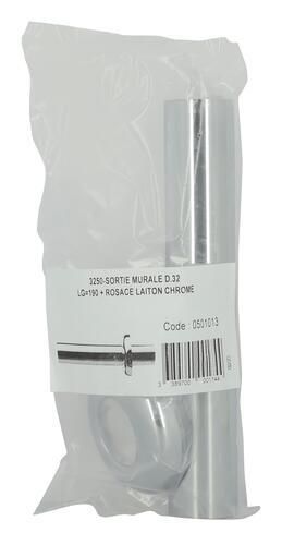 NICOLL - Tube sortie murale 32 x 200 laiton chromé 3250 réf. 0501013 ...