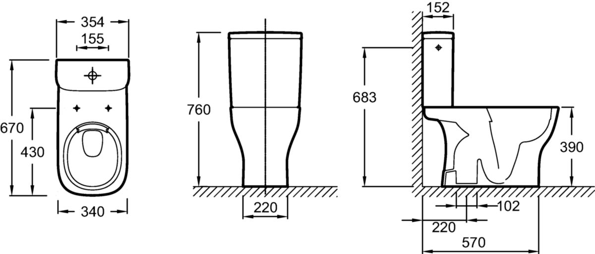 JACOB DELAFON - Pack WC STRUKTURA sans bride sortie verticale abattant ...