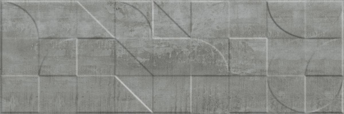 ARTE DECO - Faïence Arte Deco Infinity basalt décor 20 x 60 cm | Cedeo