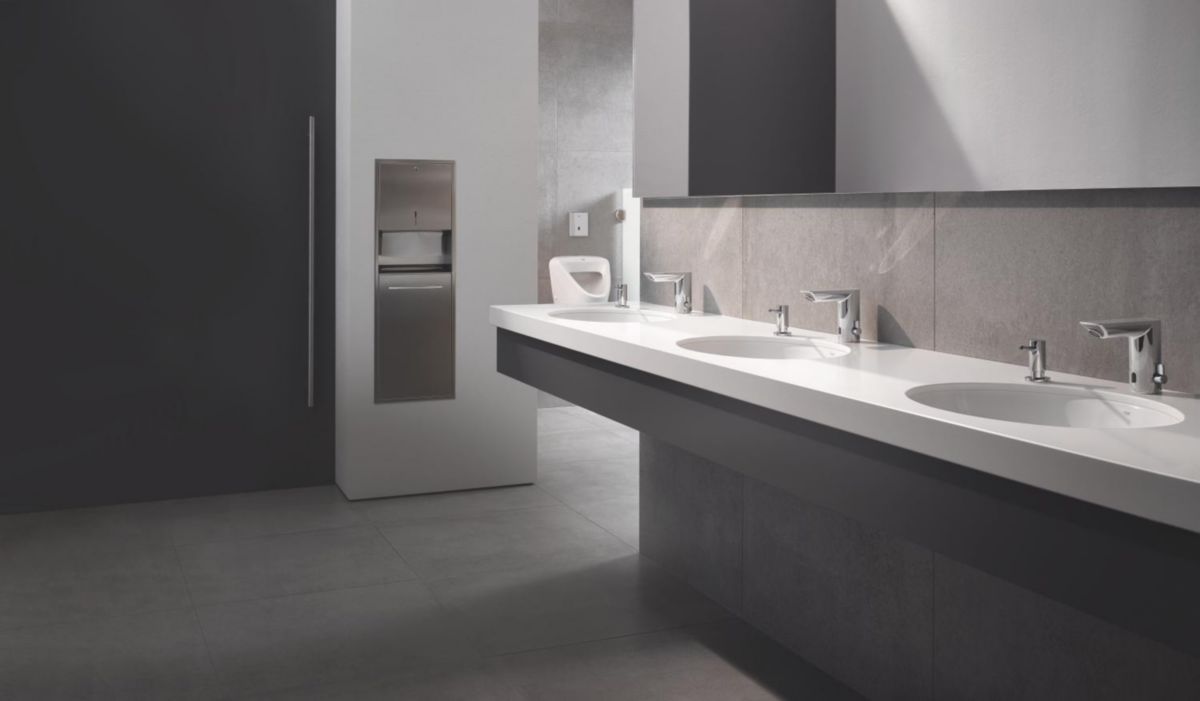 GROHE - Mitigeur lavabo électronique BAU COSMOPOLITAN E infrarouge 1/2 ...