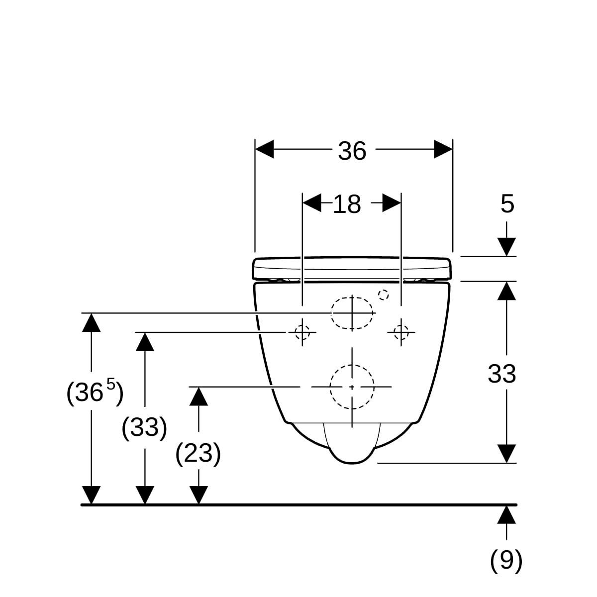GEBERIT - Pack WC suspendu compact iCon compacte avec nouveau Rimfree ...