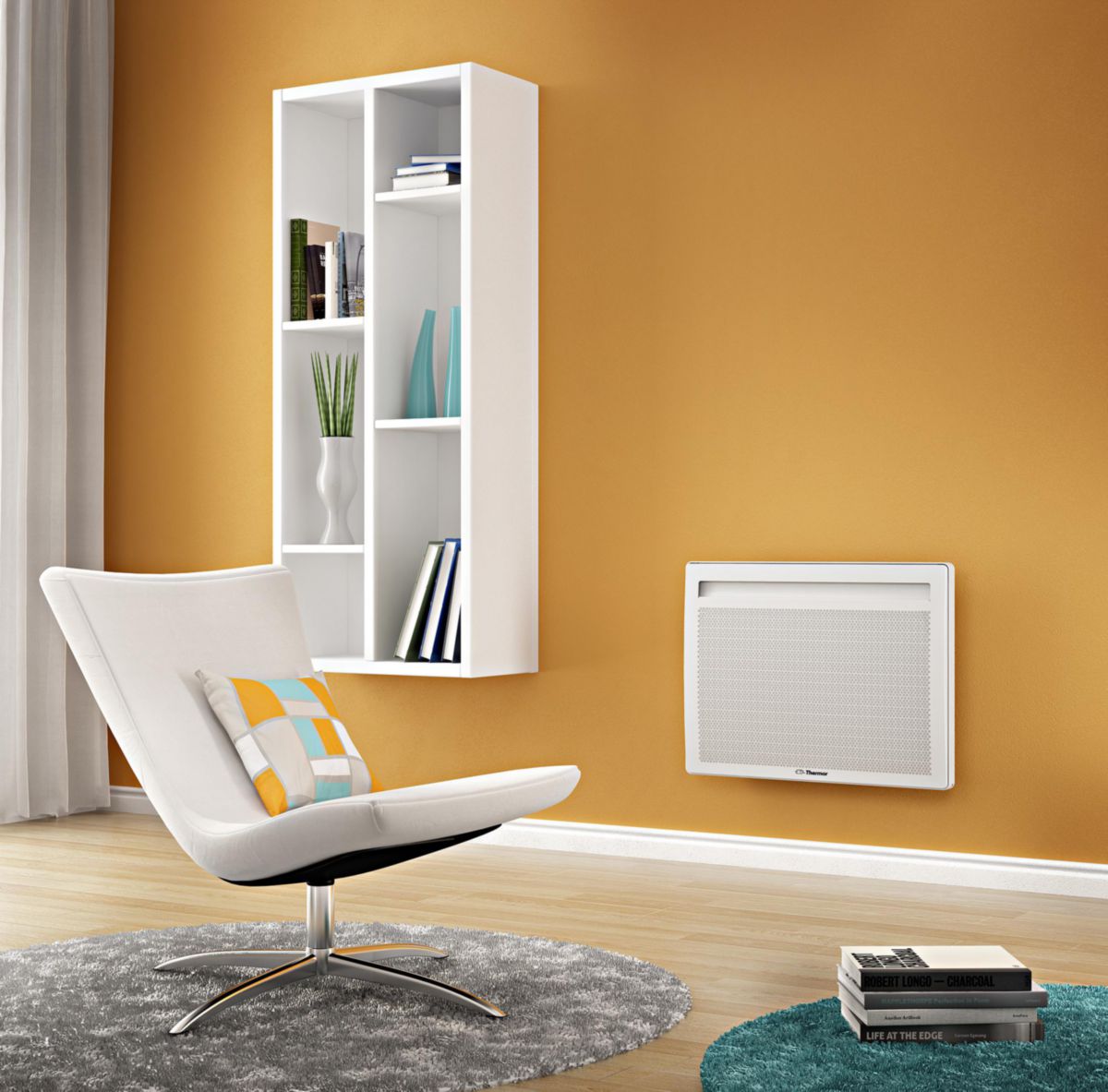 THERMOR - Radiateur rayonnant électrique Amadeus 2 horizontal Blanc ...