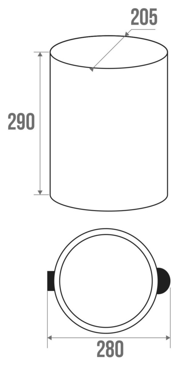 PELLET - Poubelle à pédale 5 litres laquée réf. 870360 | Cedeo