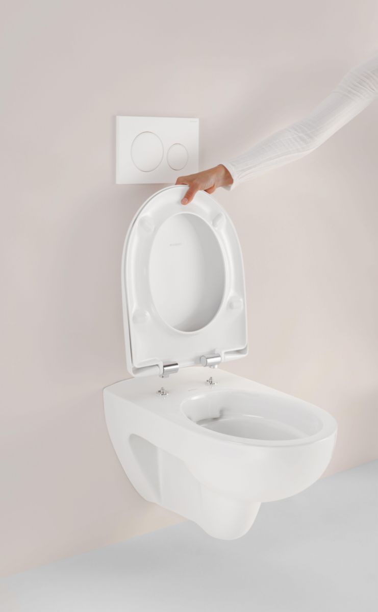 GEBERIT - Pack WC suspendu Geberit Renova 54cm, Rimfree, abattant ...