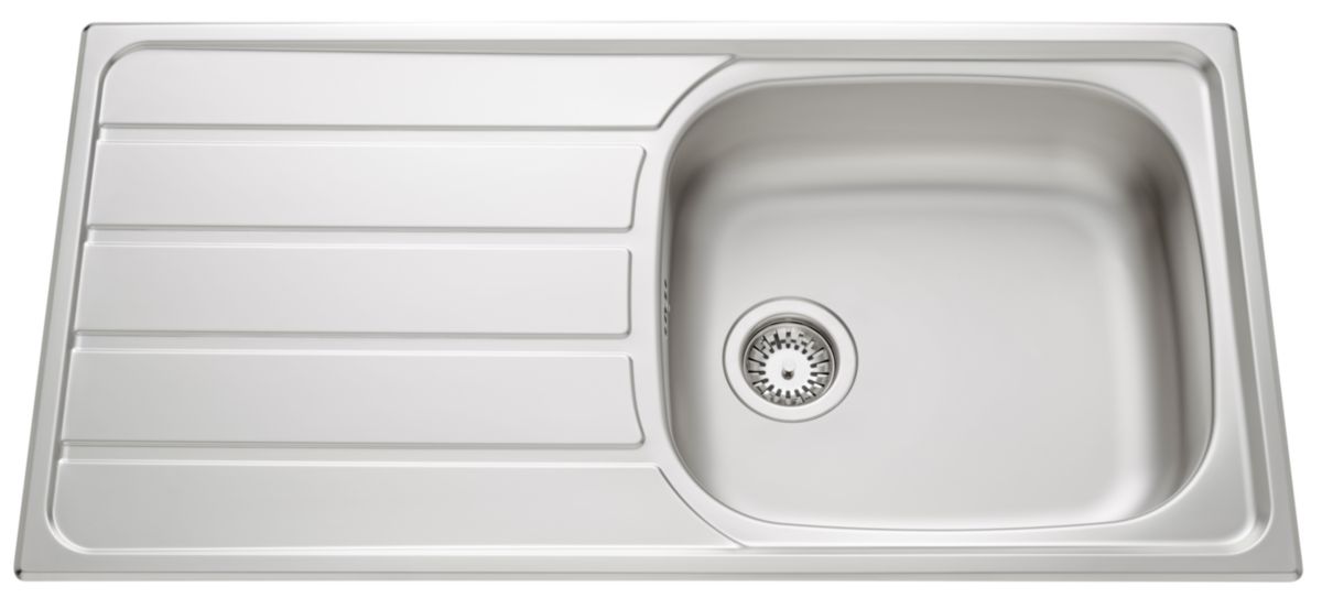 AQUATOP (EVIERS) - Evier en inox MONTEBELLO avec un grand bac et un ...