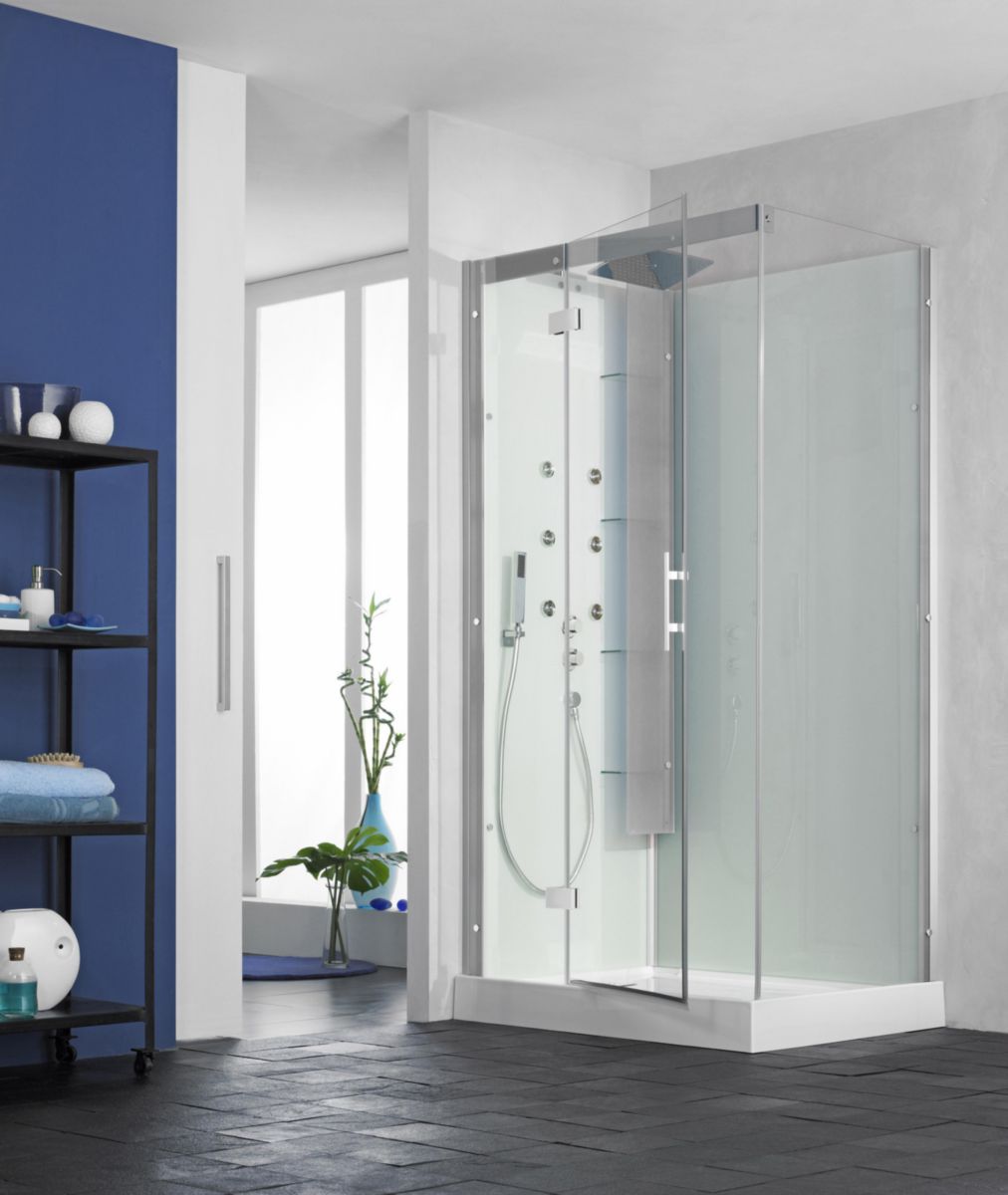 KINEDO DOUCHE - Cabine de douche HORIZON2 pivotante receveur bas 120 ...