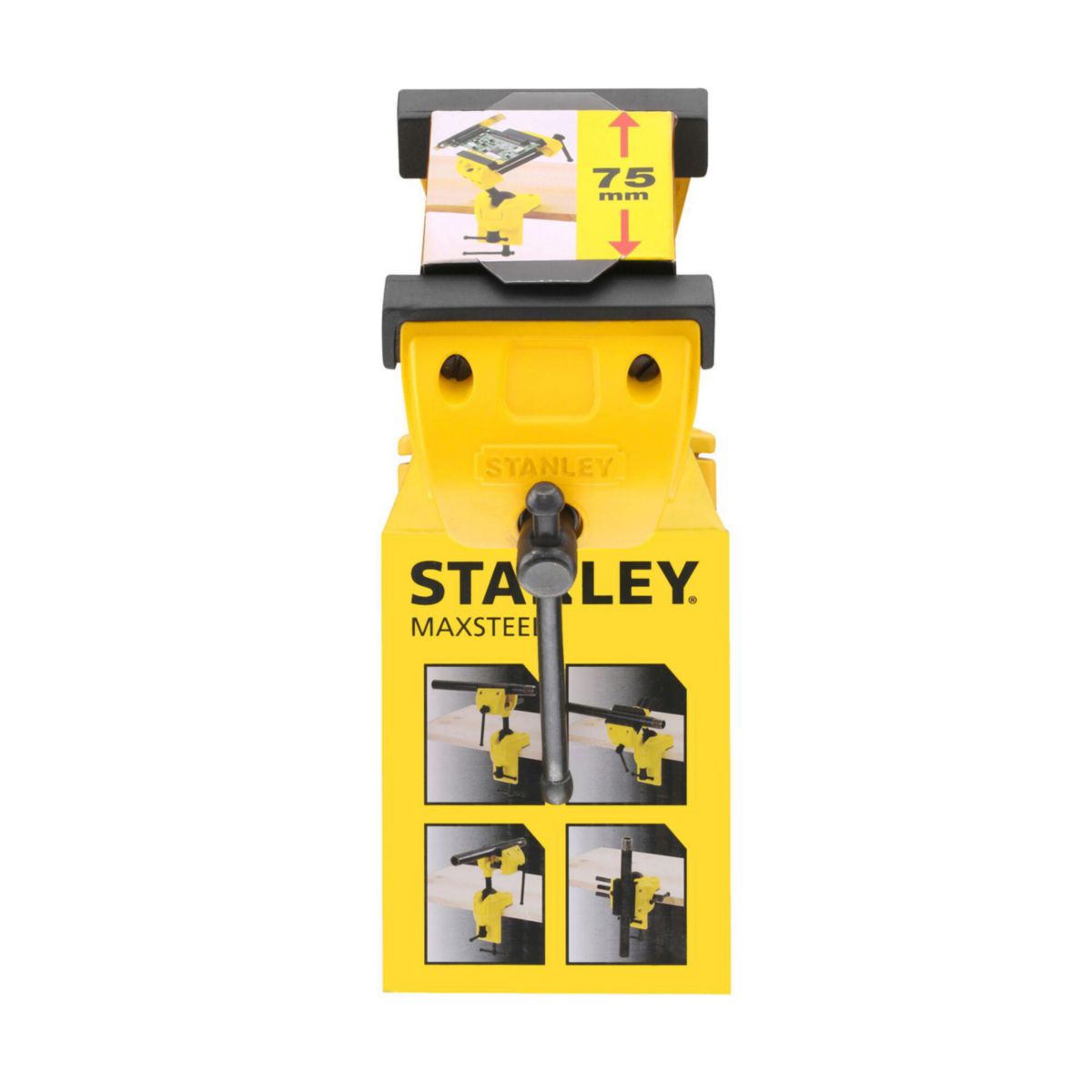 STANLEY - Étau d'établi sur rotule 70mm Réf. 1-83-069 | Cedeo