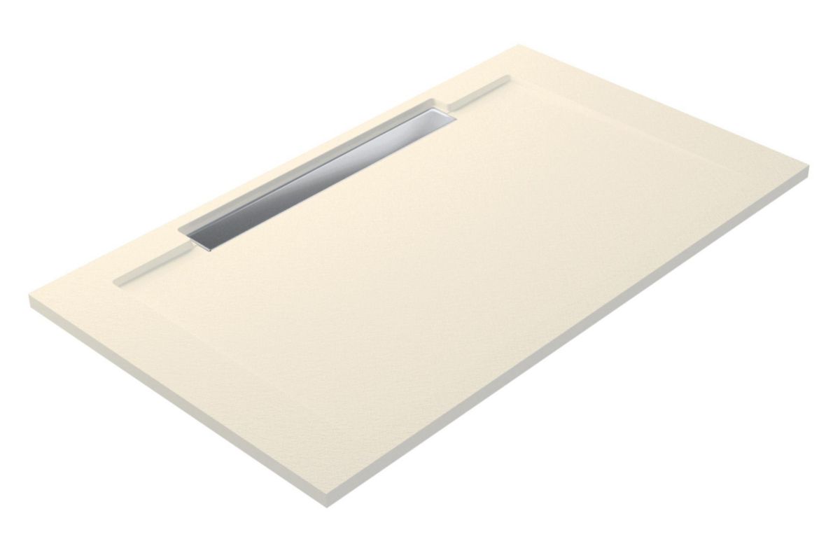 HIDROBOX - Receveur Line Y Kromat Ardoise 80x150 couleur: Crema | Cedeo