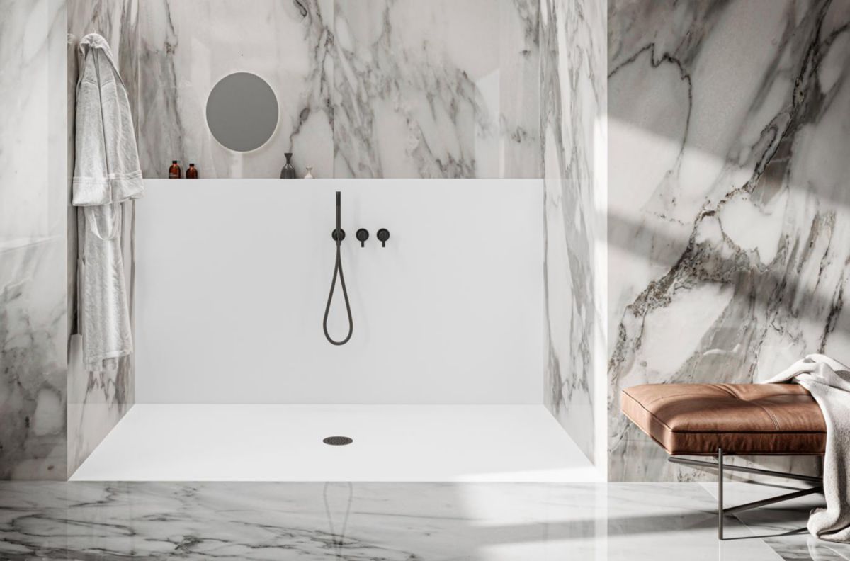 HIDROBOX - Receveur de douche à posser ou encastrer Neo Plus Sc mat ...