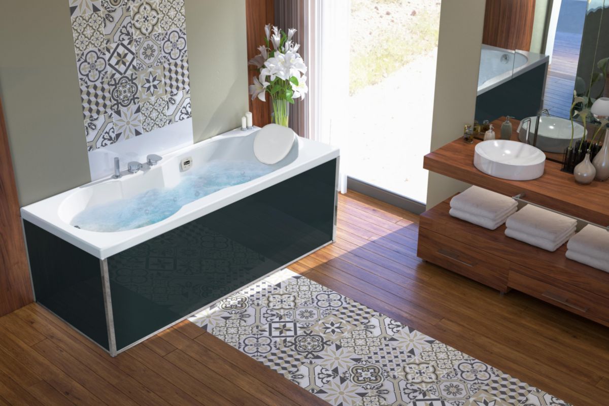 KINEDO BALNEO - Baignoire ROMANZA 170 (170x75) système MIX COLOR tête à ...