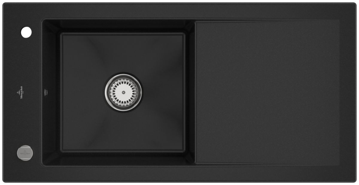 VILLEROY ET BOCH - Evier TIMELINE 60 vidage automatique chromite ...