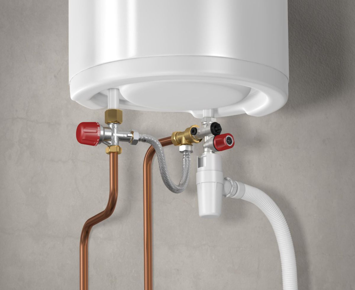 WATTS - Kit Chauffe-eau ECO avec groupe de sécurité norme NF Réf 2254608 | Cedeo