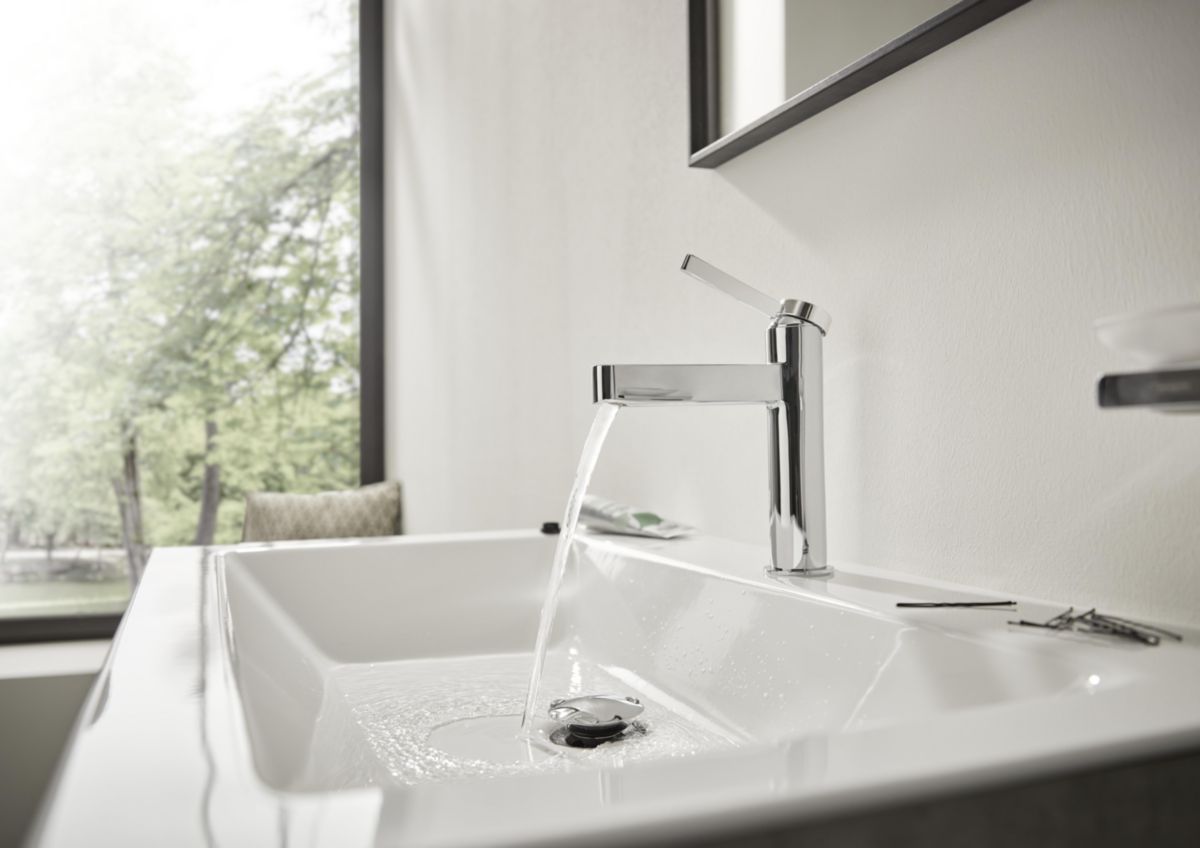 HANSGROHE - Mitigeur lavabo FINORIS 110, bonde Push-Open Chromé Réf ...