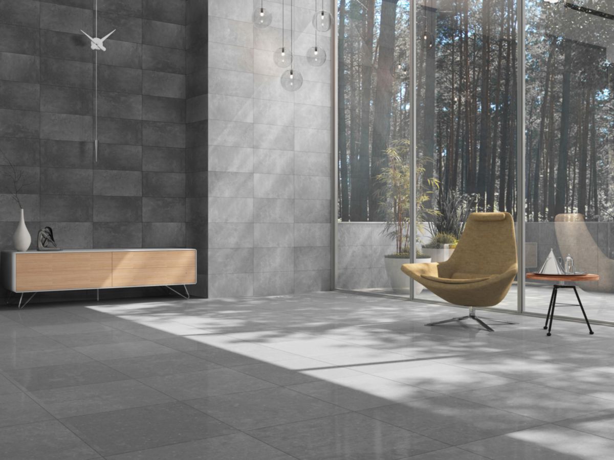 ARTE DECO - Faïence Arte Deco Chill silver gris mat 30 x 60 cm | Cedeo