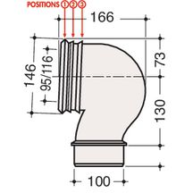 NICOLL - Pipe WC mâle à sortie verticale réf. CWP33 | Cedeo