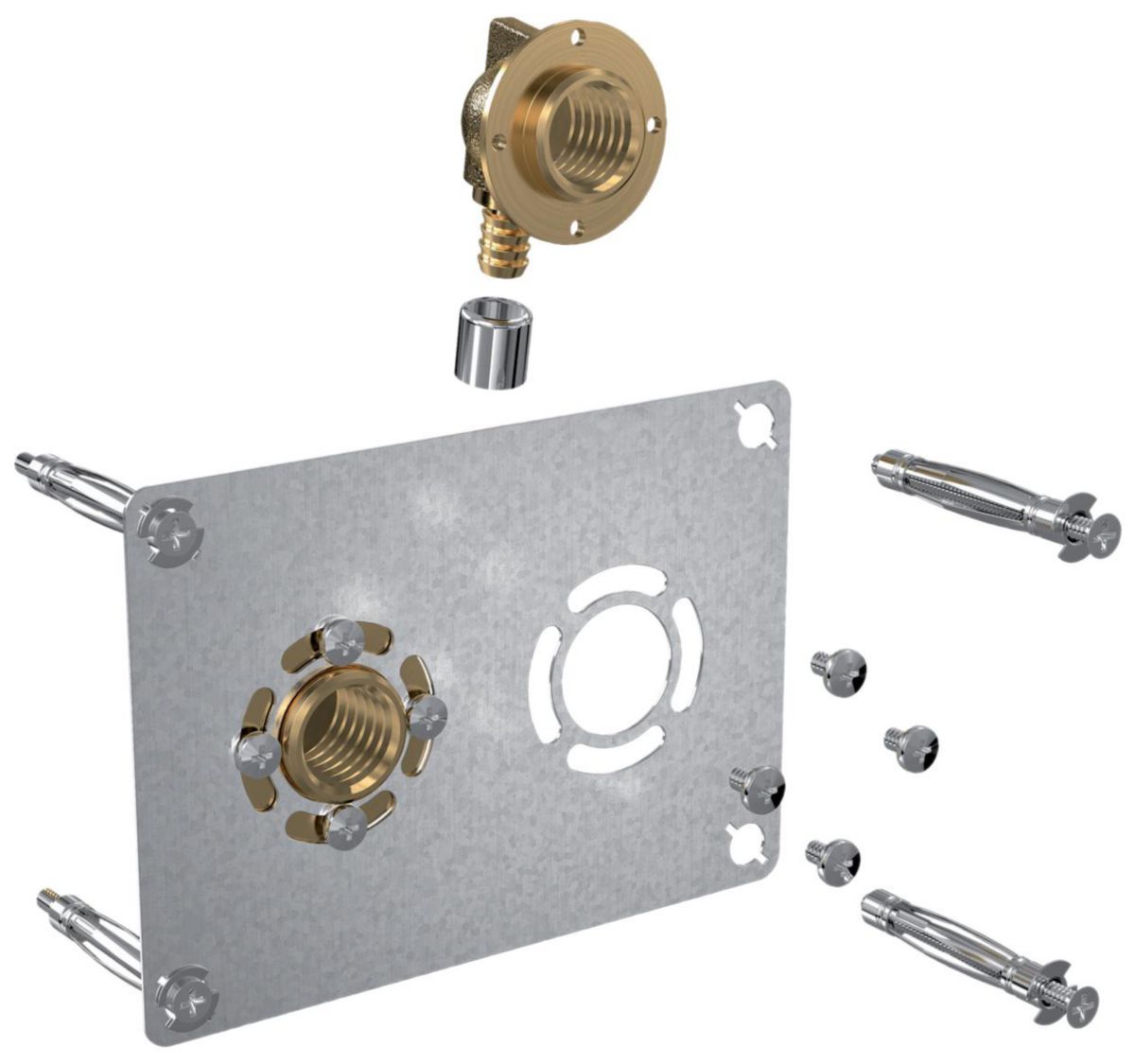 ROBIFIX - ROBIFIX entraxe 50mm pour tube PER, femelle 15x21, raccord à ...