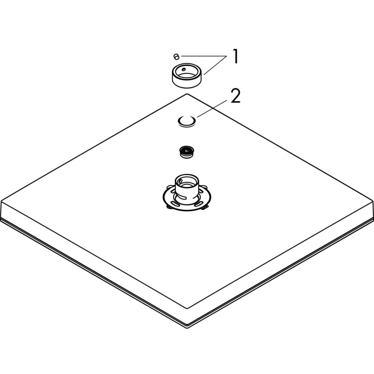 HANSGROHE - hansgrohe Pulsify E Douche de tête 260 1jet EcoSmart+ ...