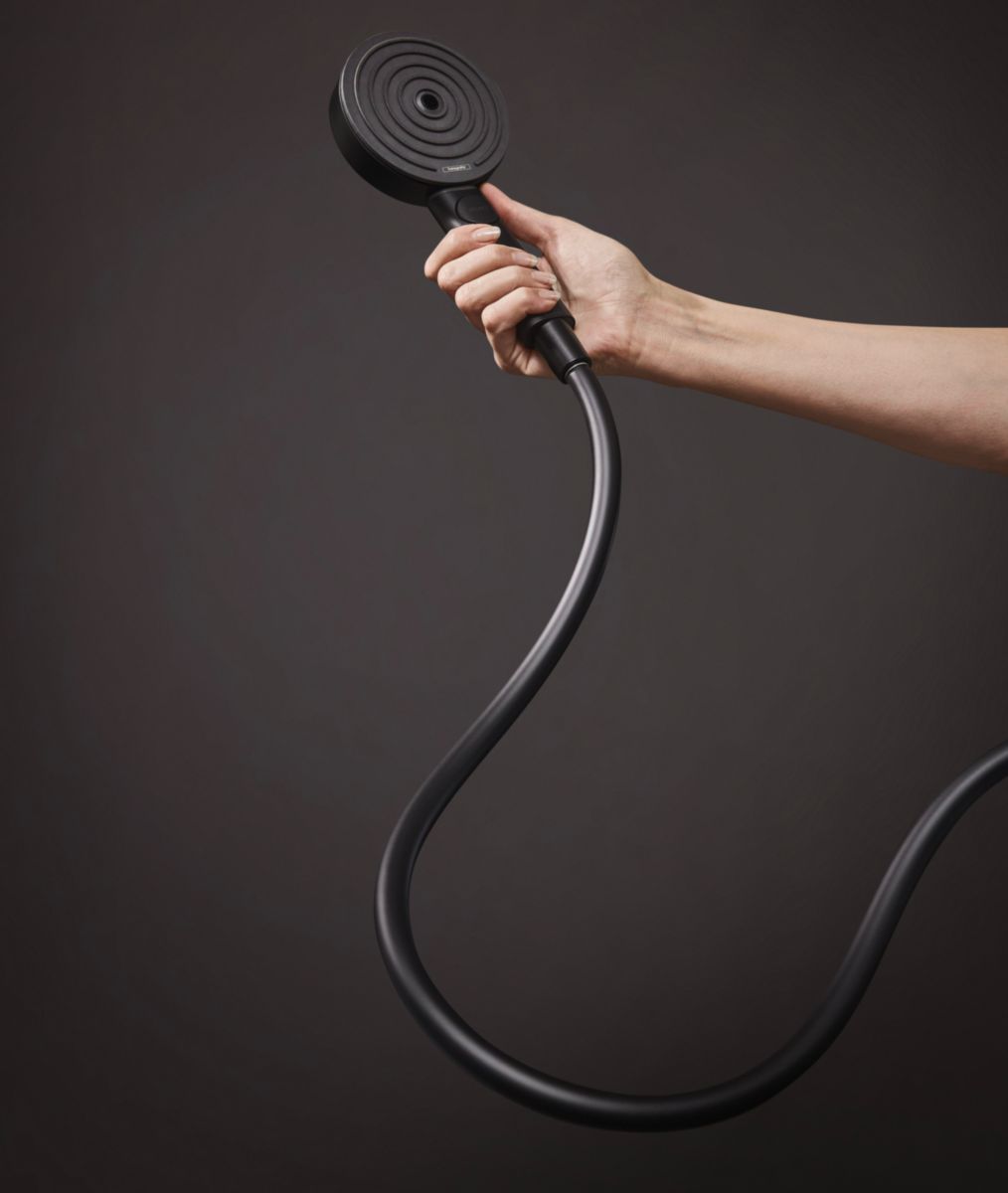 HANSGROHE - Flexible de douche ISIFLEX 1,60m noir mat Réf. 28276670 | Cedeo