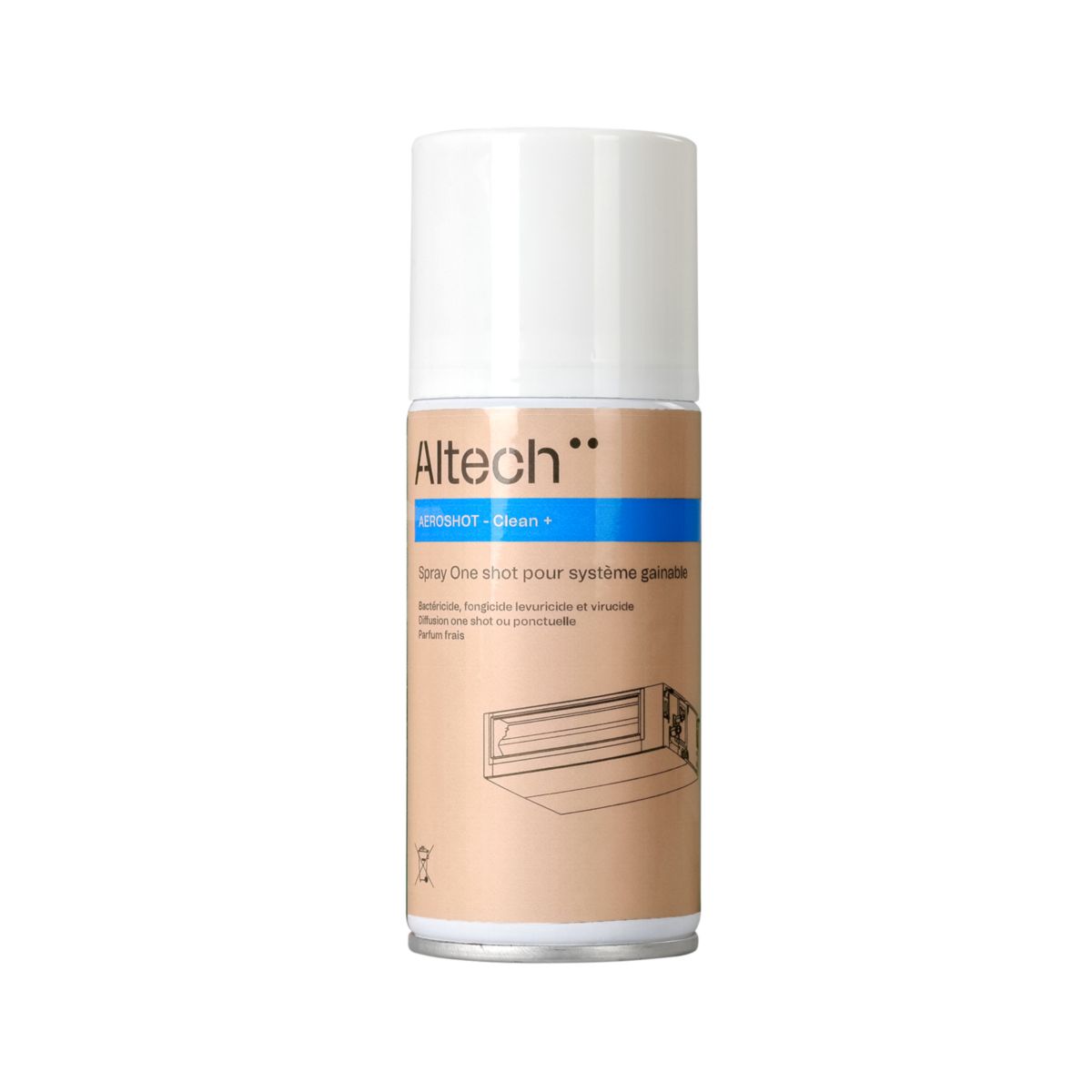 ALTECH - AEROSHOT - Spray OneShot pour système gainable 150ml - Clean+ ...