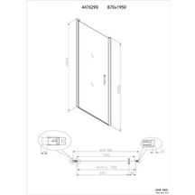 ALTERNA - Paroi de douche Alterna Concerto Access sans seuil pivotante ...