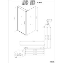 ALTERNA - Paroi de douche Alterna Concerto Access sans seuil pivotante ...