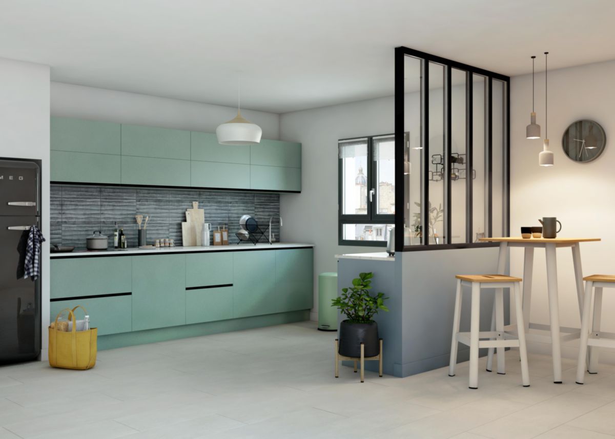 ARTE DECO - Faïence Arte Deco Infinity basalt mat décor 25x40cm | Cedeo