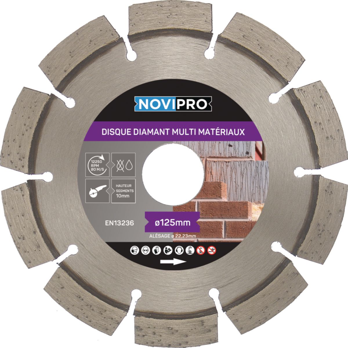 NOVIPRO - Disque diamant NOVIPRO avec segments soudés laser multi ...