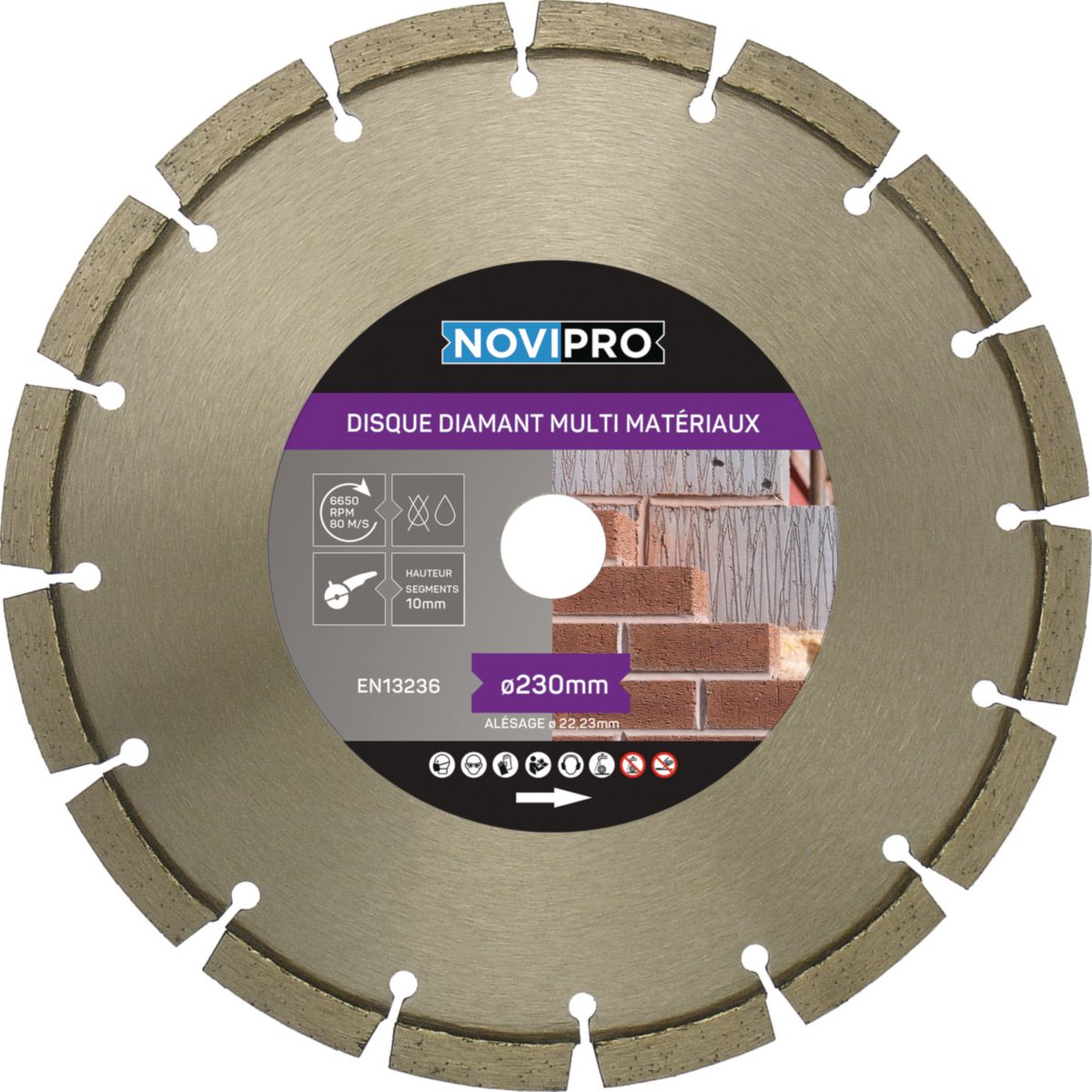 NOVIPRO - Disque diamant NOVIPRO avec segments soudés laser multi ...