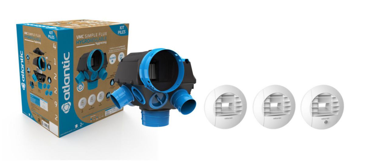 ATLANTIC CLIMATISATION VENTILATION - kit piles hygrocosy vmc ...