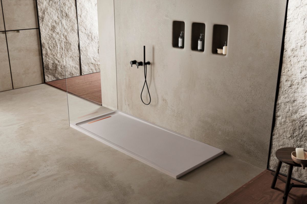 MC BATH - Receveur de douche modèle ELAN, en texture de surface Epoque ...