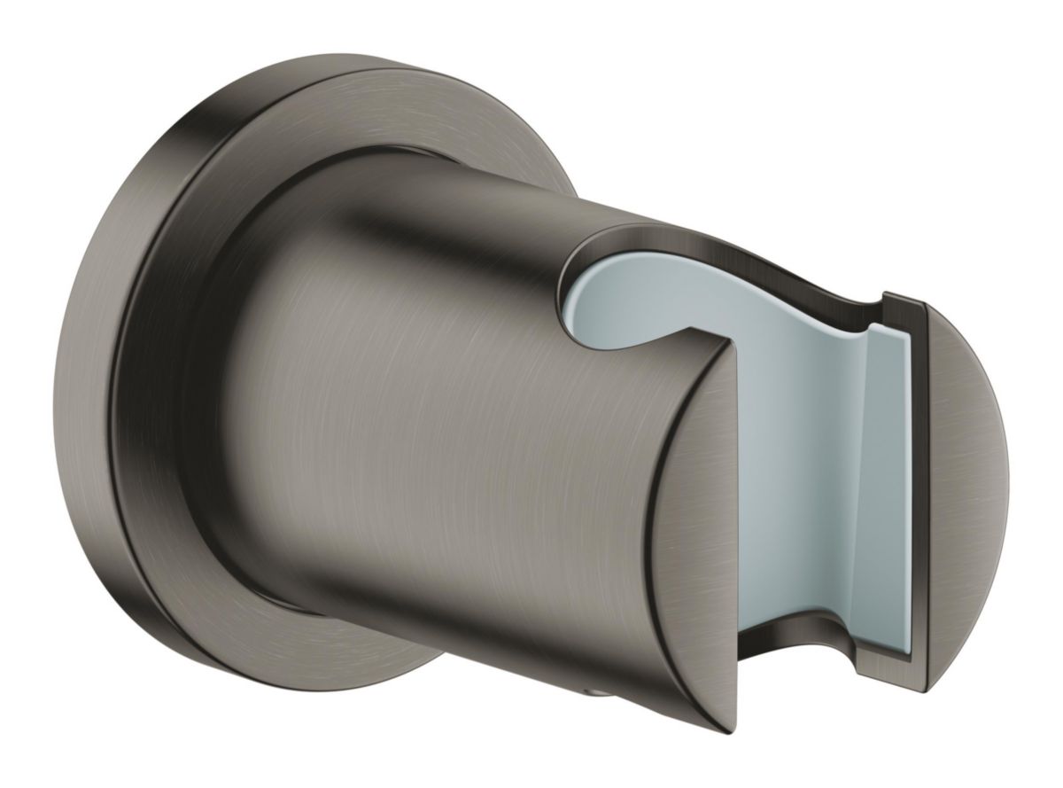 GROHE - Support mural pour douchette Rainshower Hard Graphite brossé ...