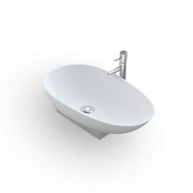 NOVEAQUA - Vasque ovale SONIA 60 cm finition mat sans trop plein Réf ...