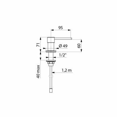 DELABIE - Distributeur de savon liquide sur vasque | Cedeo