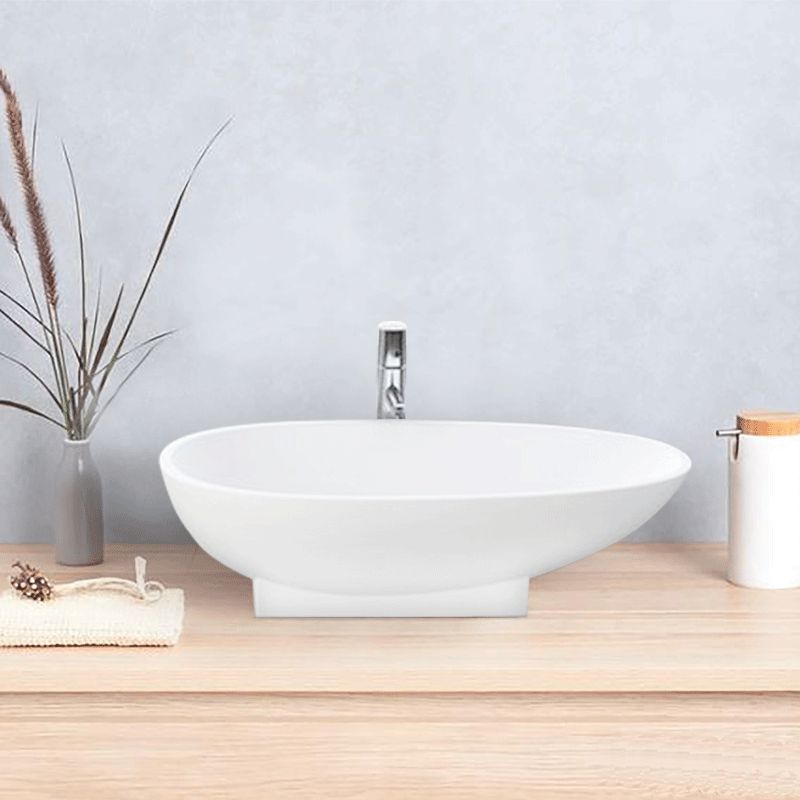 NOVEAQUA - Vasque ovale SONIA 60 cm finition mat sans trop plein Réf ...