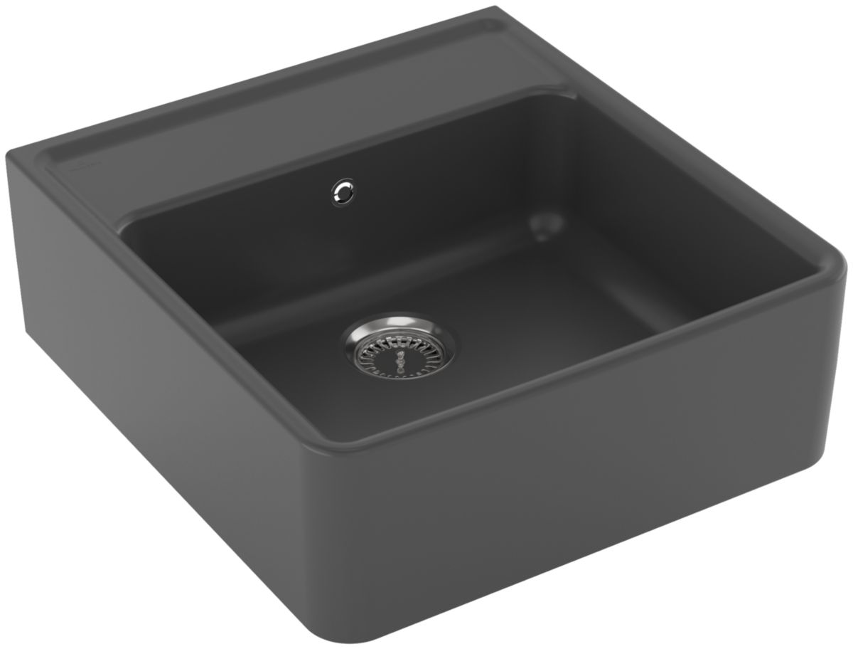 VILLEROY ET BOCH - Evier TRADITION 1 CUVE graphite ceramicplus réf ...