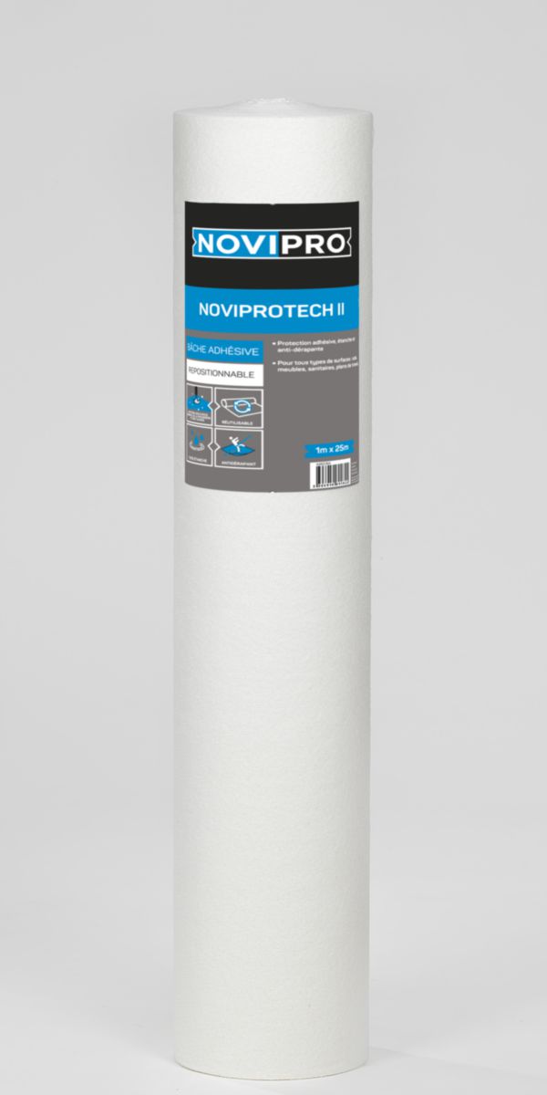 NOVIPRO - Bâche de protection pour chantier 1m x 25m - Novipro | Cedeo