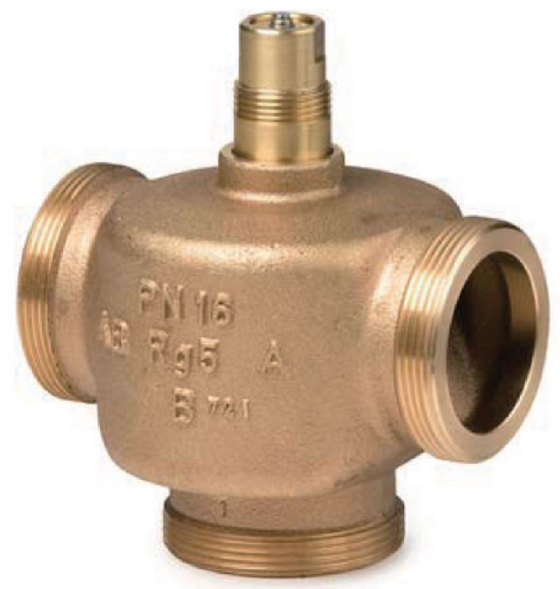 SIEMENS - Vanne filetée 3 voies PN16 DN40, corps bronze réf. BPZ:VXG44 ...