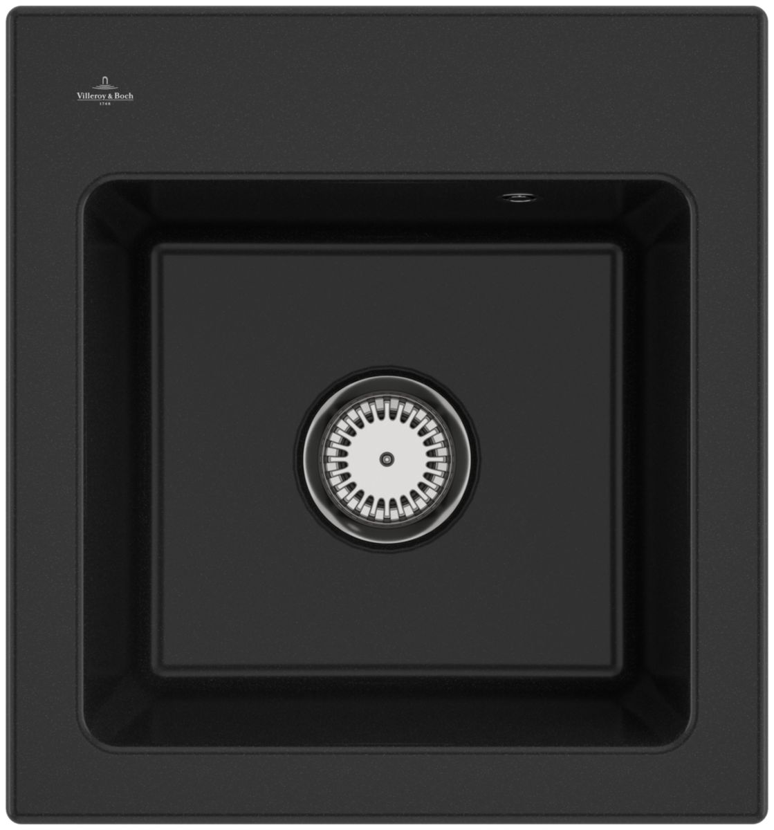 VILLEROY ET BOCH - Evier SUBWAY XS vidage manuel chromé chromite ...