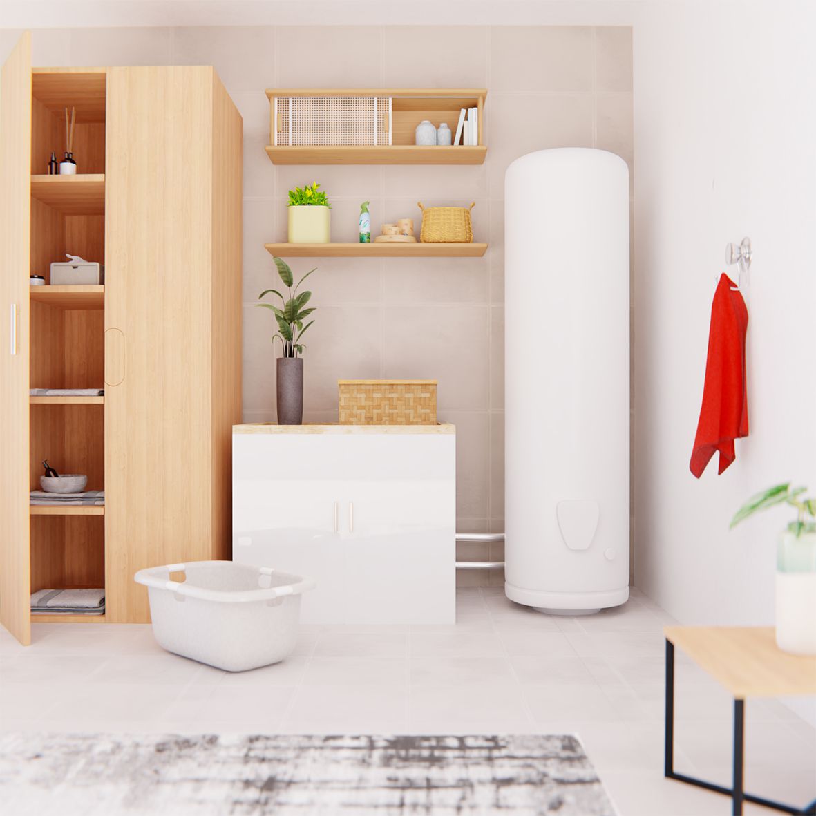 ARISTON - Chauffe-eau électrique Carré vertical mural QUADRIS 120 ...