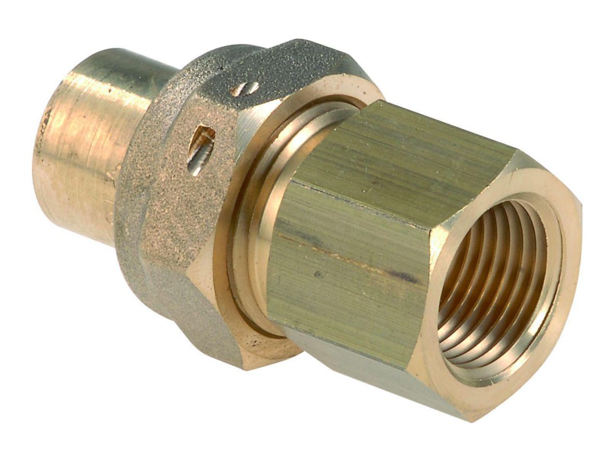 CLESSE - Raccord gaz 3 pièces JSC 20x27 diamètre 22 NF Réf. CD03118 | Cedeo