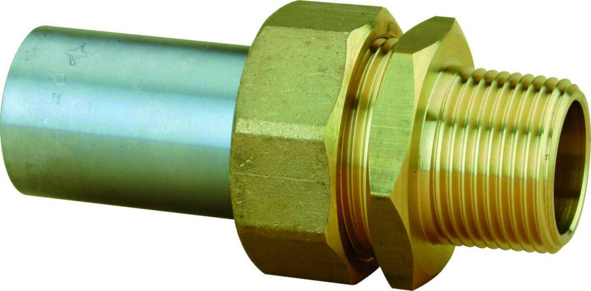 CLESSE - Raccord 3 pièces joint sphéro conique mâle G1 AC33.7 NF Réf ...